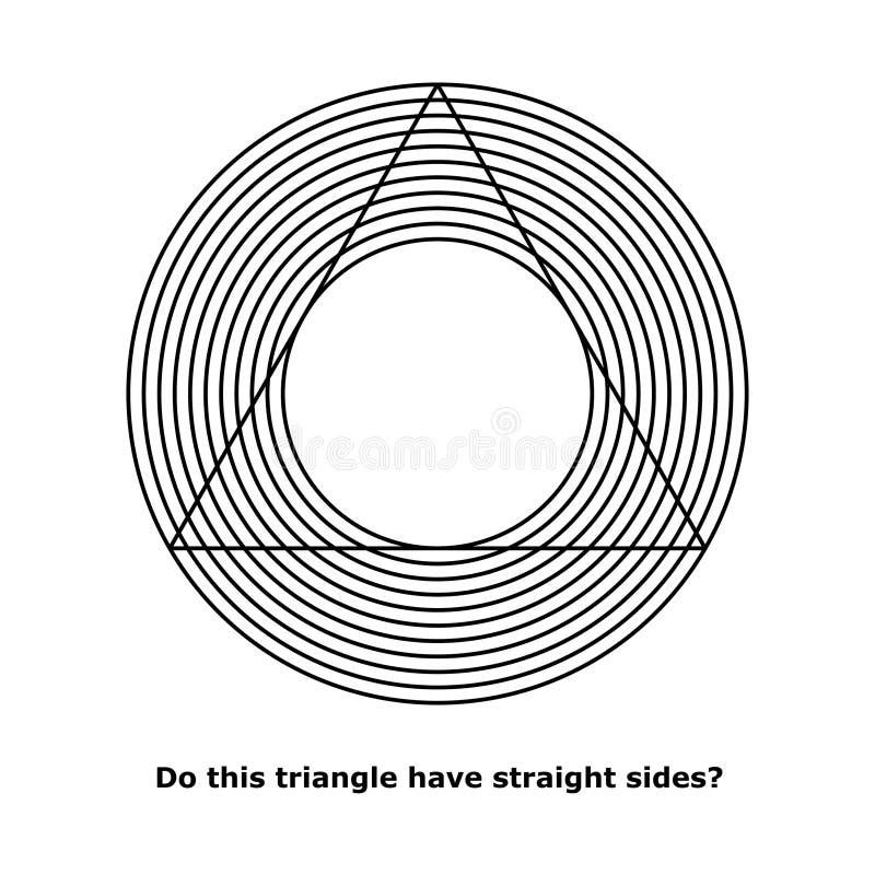 Optical Illusion Vector Illustration. Puzzle Stock Vector ...