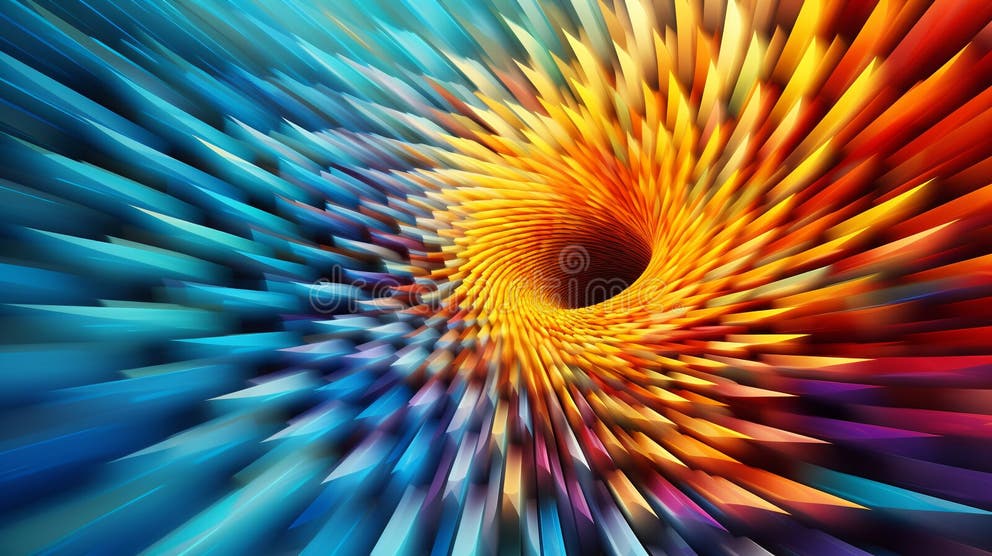 Optical Illusion, Visual Illusion, Bright Patterns with 3D Effect ...