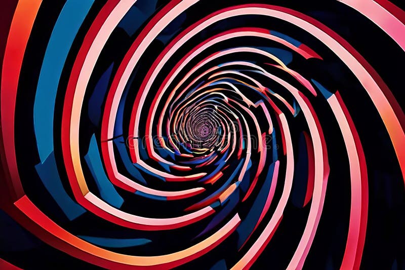 Optical Illusion Vortex Mind Bending Patterns Creating the Illus Stock ...