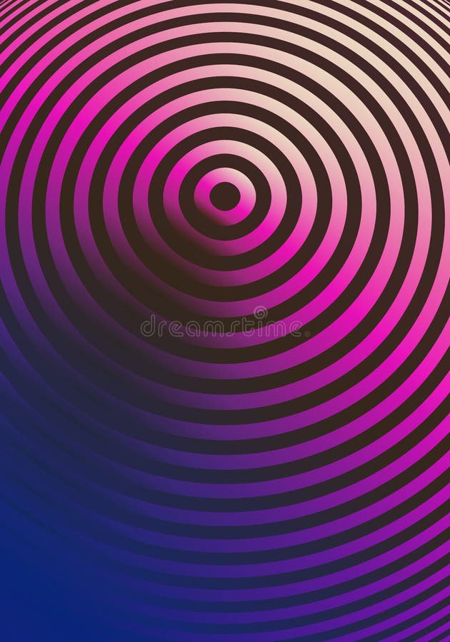 Optical Illusion Warped Stripes Blue Pink Vertical Background Stock ...