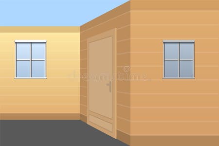 Optical Illusion Windows Different Size Same Size Stock Vector ...