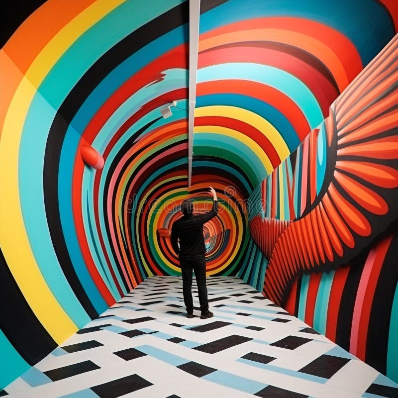 The Optical Illusionary stock illustration. Illustration of optical ...