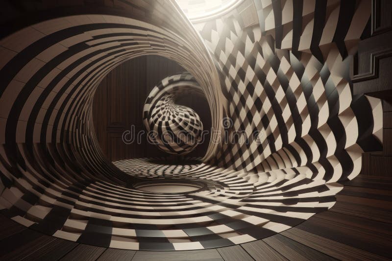 Optical Illusions. AI Generated Stock Illustration - Illustration of ...