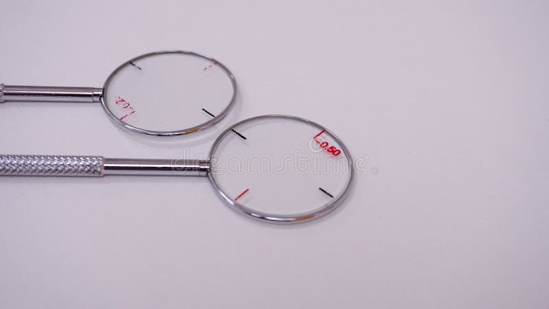 Optical Instrument, Cross Cylinder Used during Vision Test Stock Photo ...