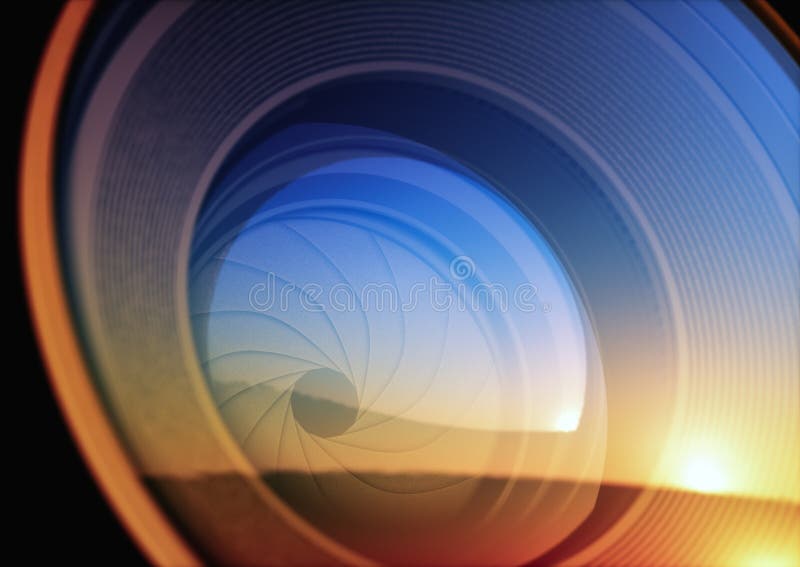 Optical Lens Diaphragm Macro Photography Stock Image - Image of blur ...
