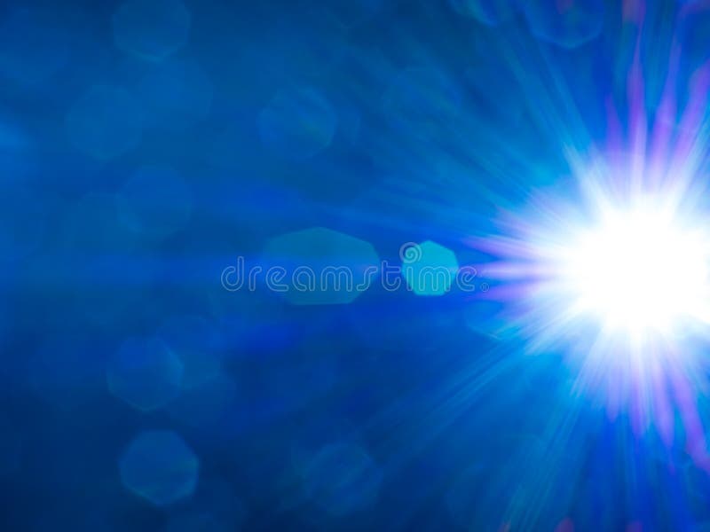 Optical Lens Flare in the Dark from the Light Source Stock Photo ...