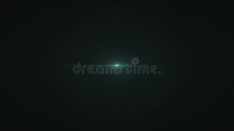 Optical Lens Flare Effect, 4K on Black Background. Top Left Corner ...