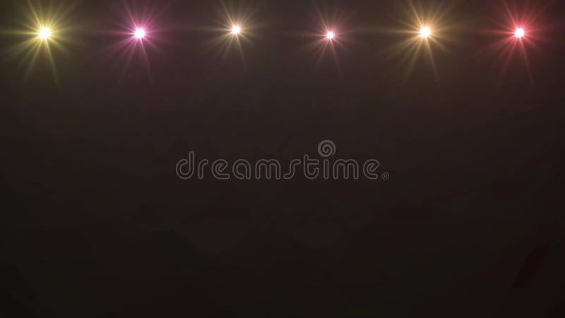 Optical Lens Flare Effect, 4K on Black Background. Top Left Corner ...