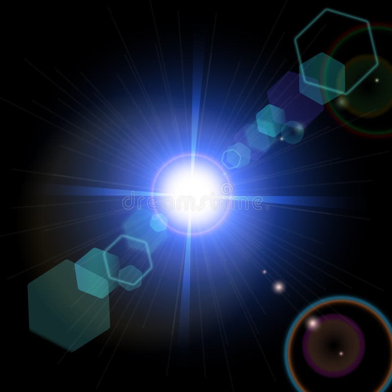 Optical Lens Flare Glare Lights Super High Resolution. Lighting Effects ...
