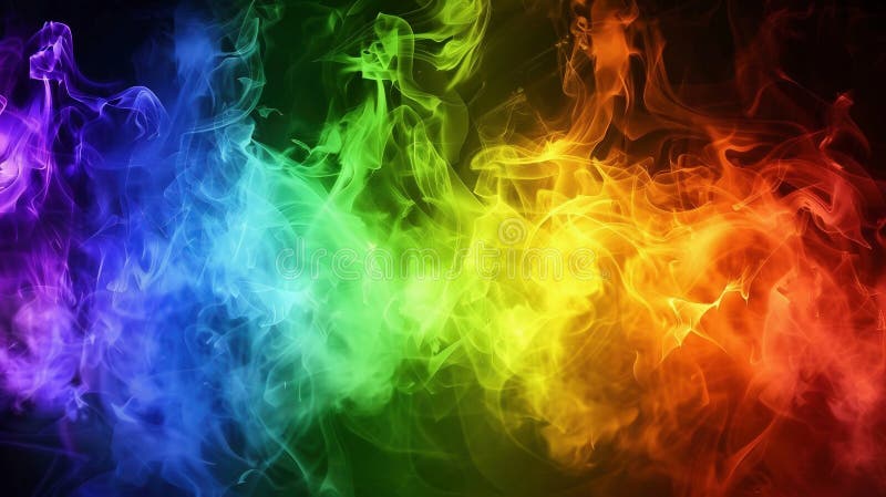 Optical Light Spectrum. Rainbow Gradient Background. Electromagnetic ...