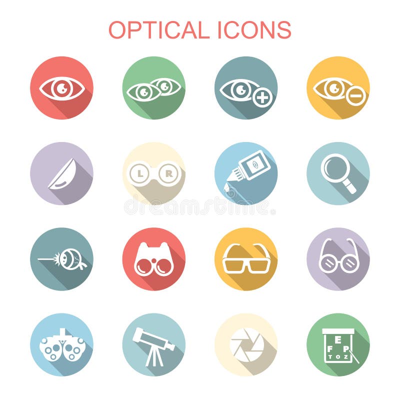Optical icons stock vector. Illustration of doctor, optometrist - 38741436