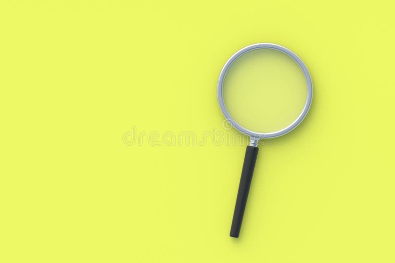 Magnifier Yellow Square Icon Stock Vector - Illustration of zoom ...
