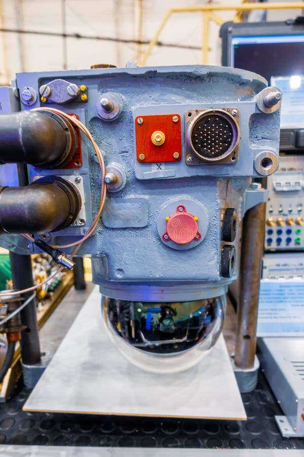 Optical-mechanical Block of the Aircraft Sighting System Stock Photo ...