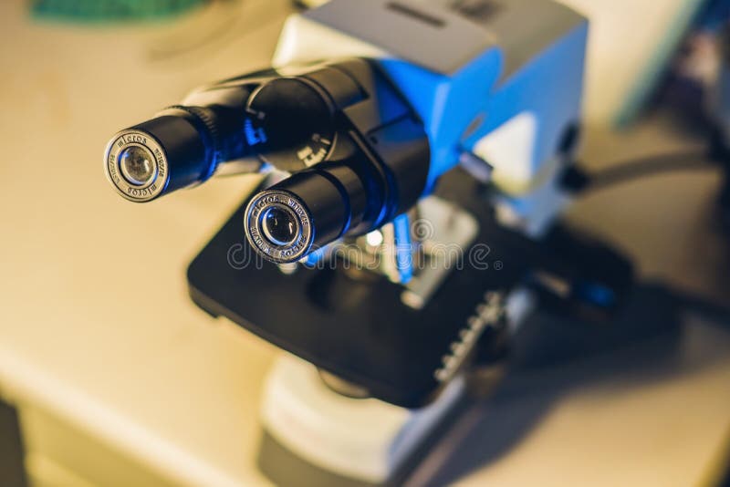 Optical Microscope in a Medical Laboratory Stock Image - Image of ...