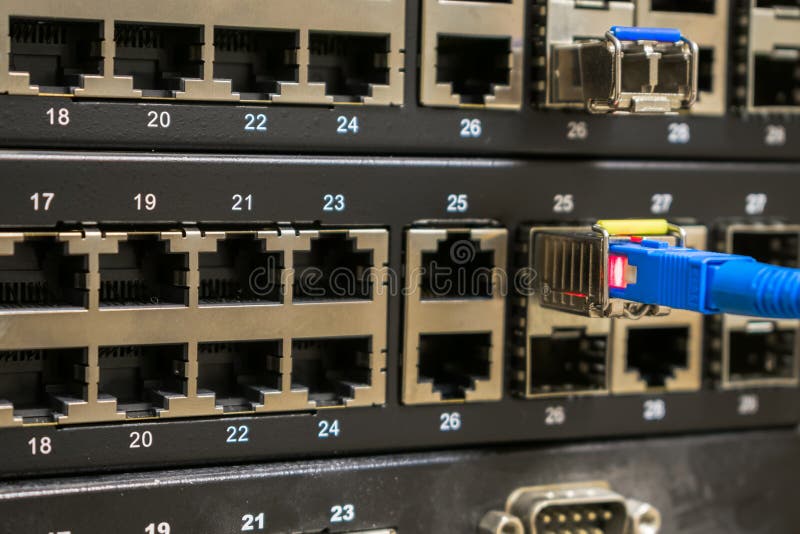 A Switch Box with Equipment for Telephony and the Internet ...