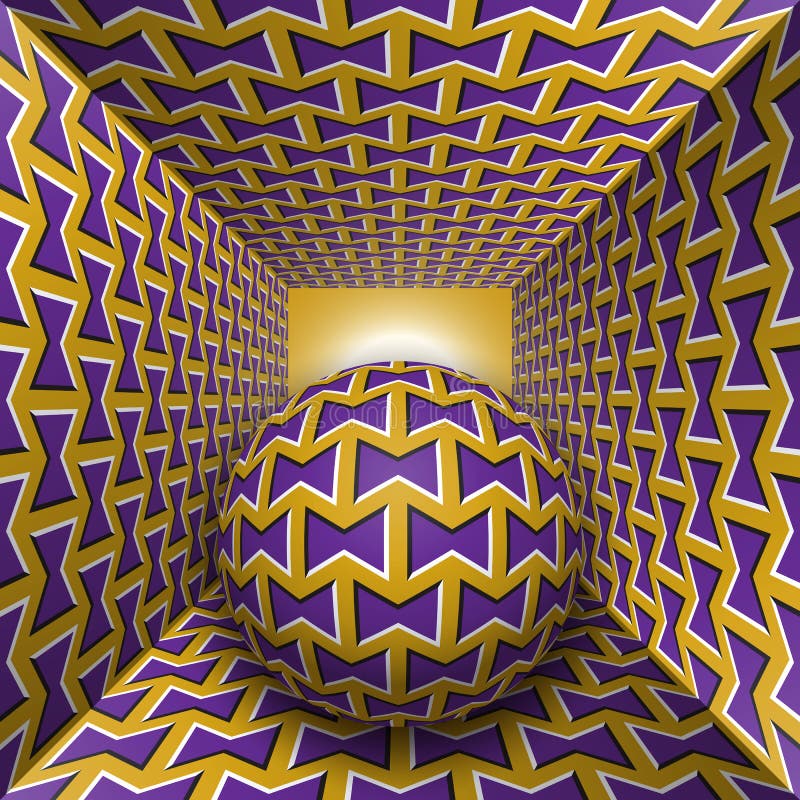 Optical Art Square Illusion Pattern Stock Vector - Illustration of ...