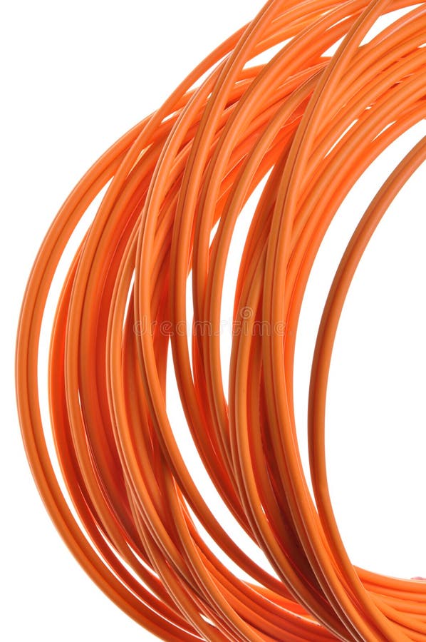 Optical Multimode Patch Cable Stock Image - Image of electric ...