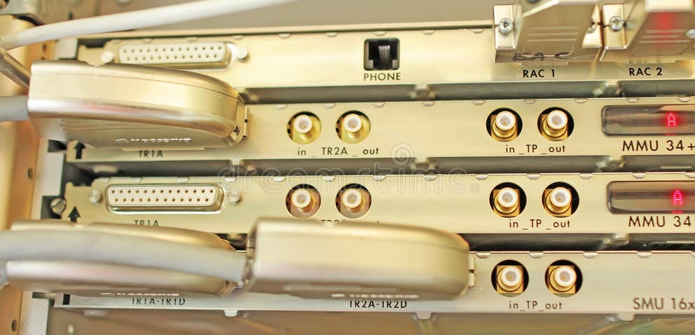 Optical Multiplexer in the Server Room Mobile Operator Stock Image ...