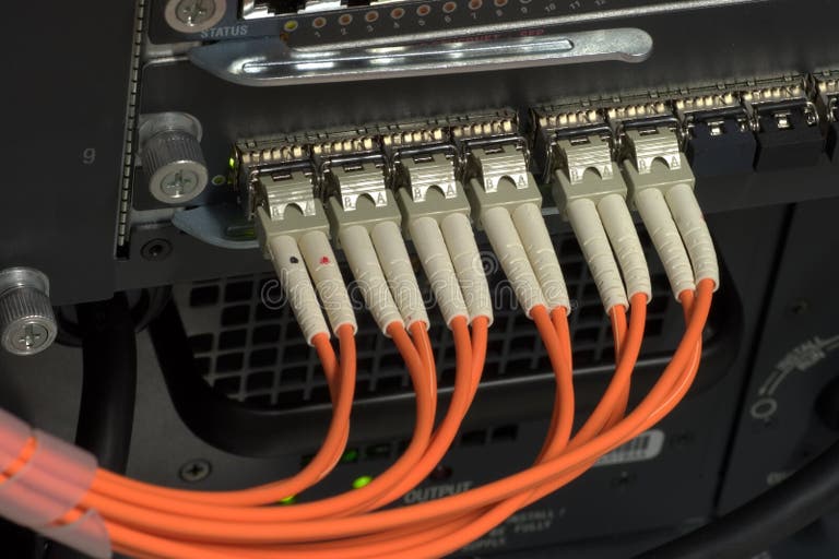 Optical Network Switch stock image. Image of hardware - 12253539