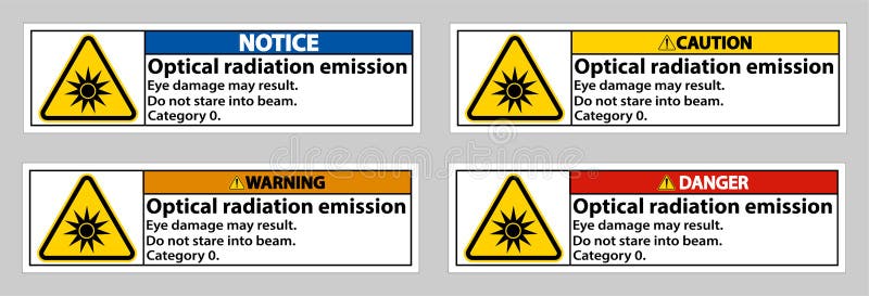 Optical Radiation Emission Symbol Sign Isolate on White Background ...