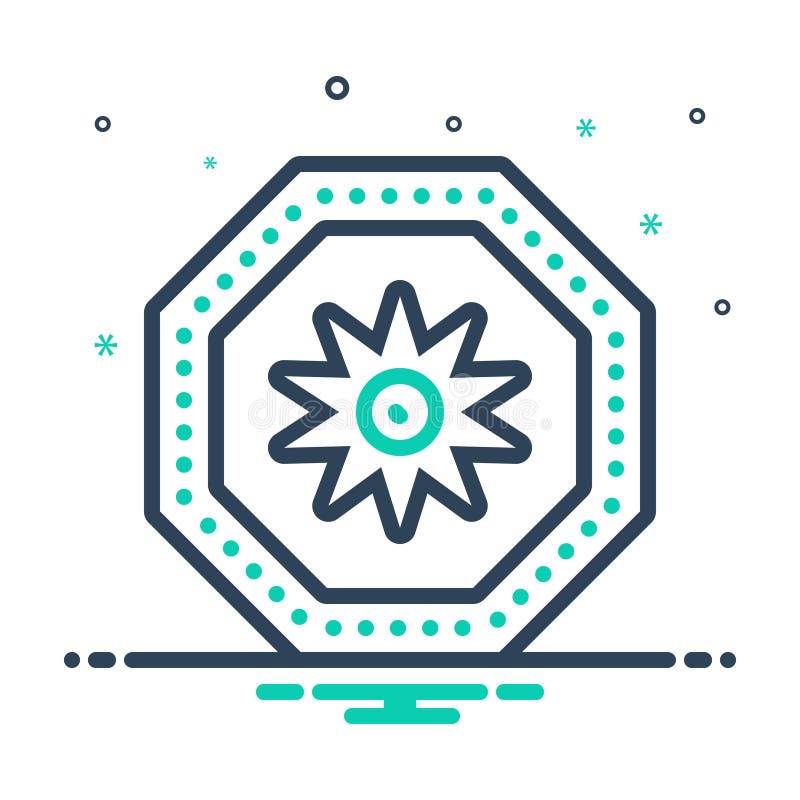 Mix Icon for Optical Radiation, Optical and Beware Stock Vector ...