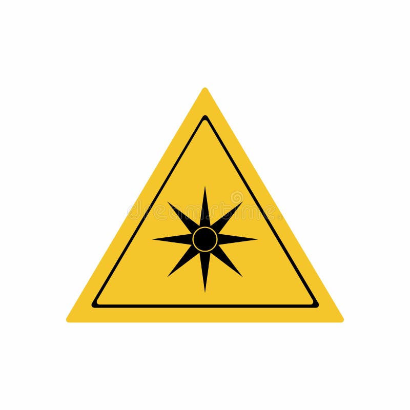 Optical Radiation Hazard Caution Safety Danger Warning Text Sign ...