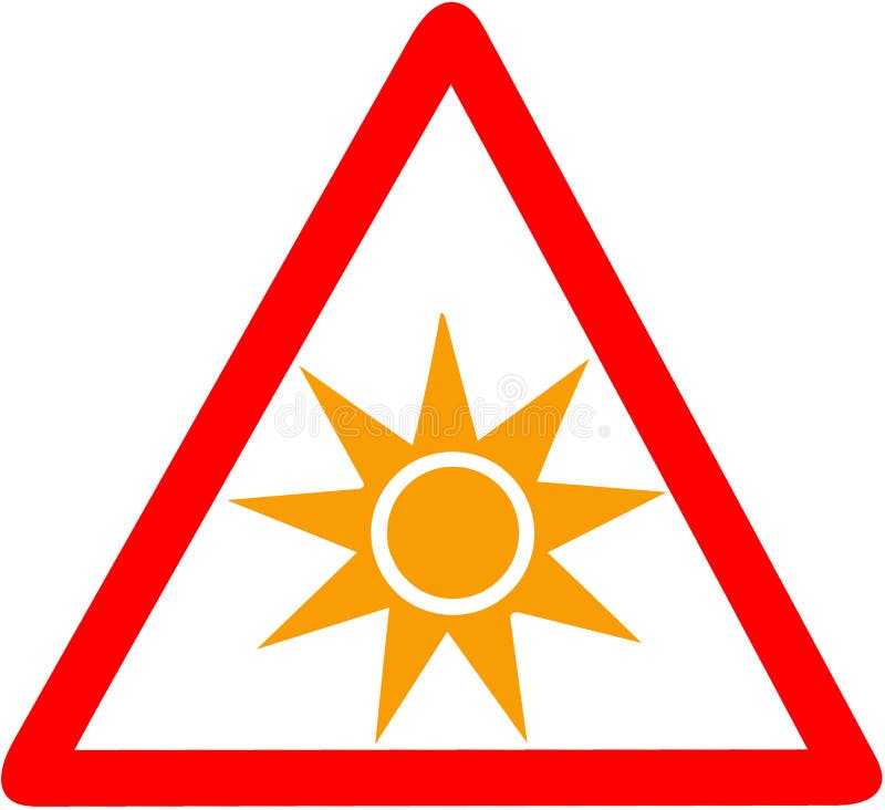 Optical Radiation Sign Vector Design Stock Vector - Illustration of ...