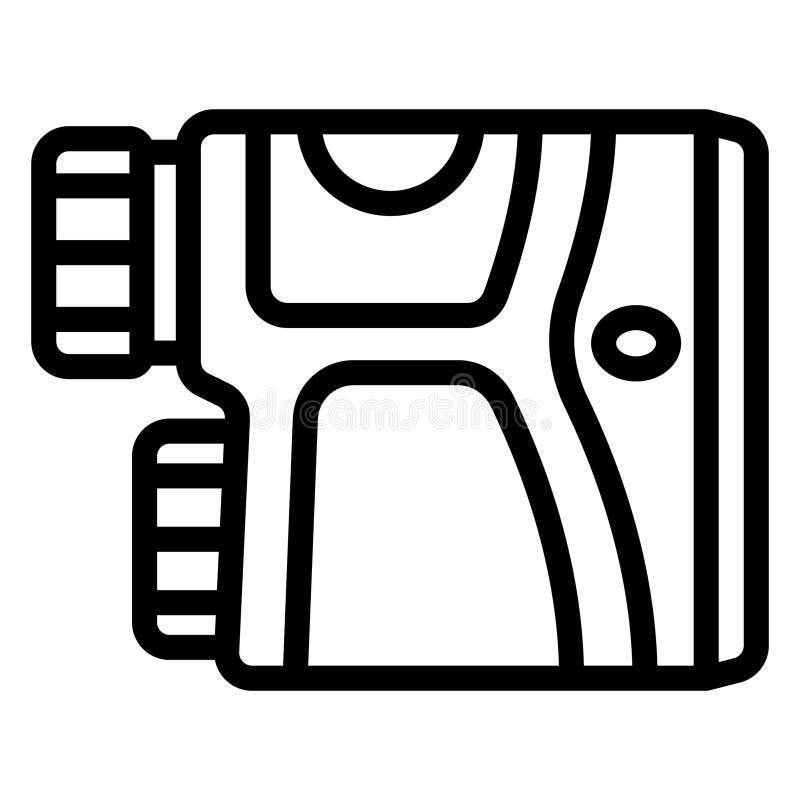 Optical Range Finder Line Icon, Distance Measurement and Optics Concept ...