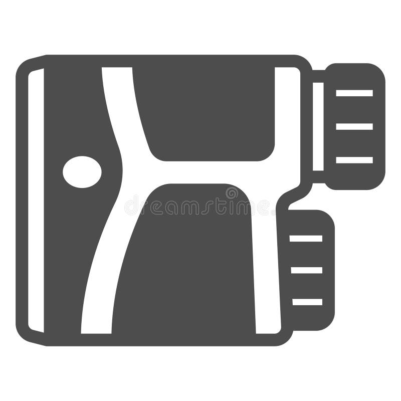 Optical Range Finder Solid Icon, Distance Measurement and Optics ...