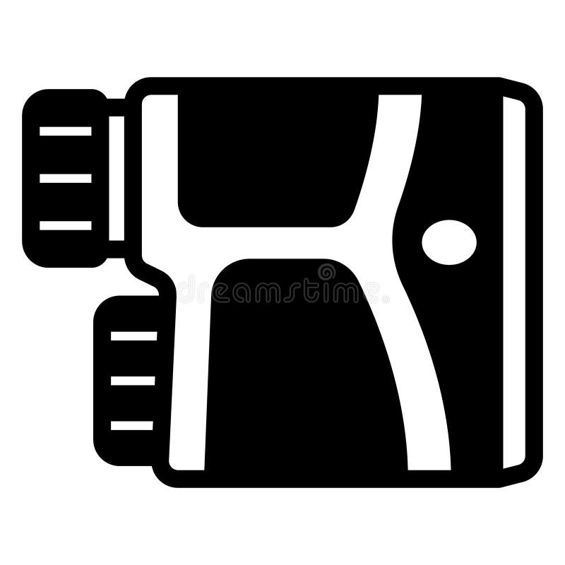 Optical Range Finder Solid Icon, Distance Measurement and Optics ...