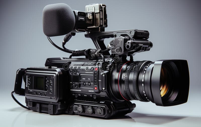 Optical Recording Device on Transparent Surface Stock Illustration ...