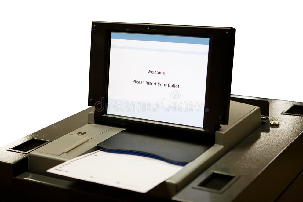 Optical Scan Voting Machine Stock Photo - Image of welcome, white: 4495482