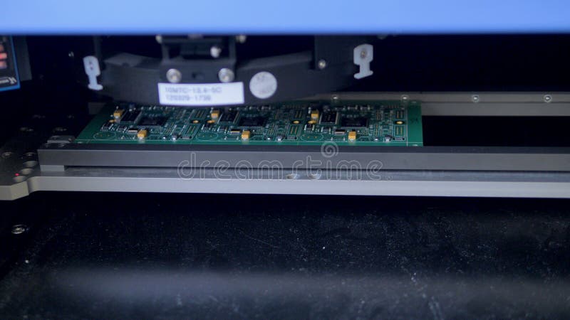 Finished Circuit Boards Undergo Optical Control. Stock Footage - Video ...