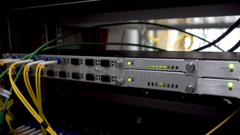 Optical Server is Located Behind the Iron Door of the Data Center ...