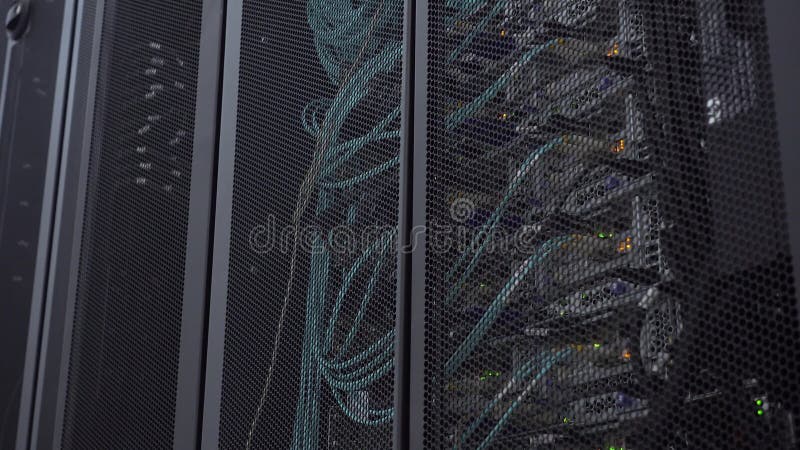 Optical Server is Located Behind the Iron Door of the Data Center ...
