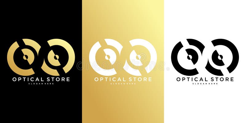 Optical Shop Logo Design Vector Stock Illustration - Illustration of ...
