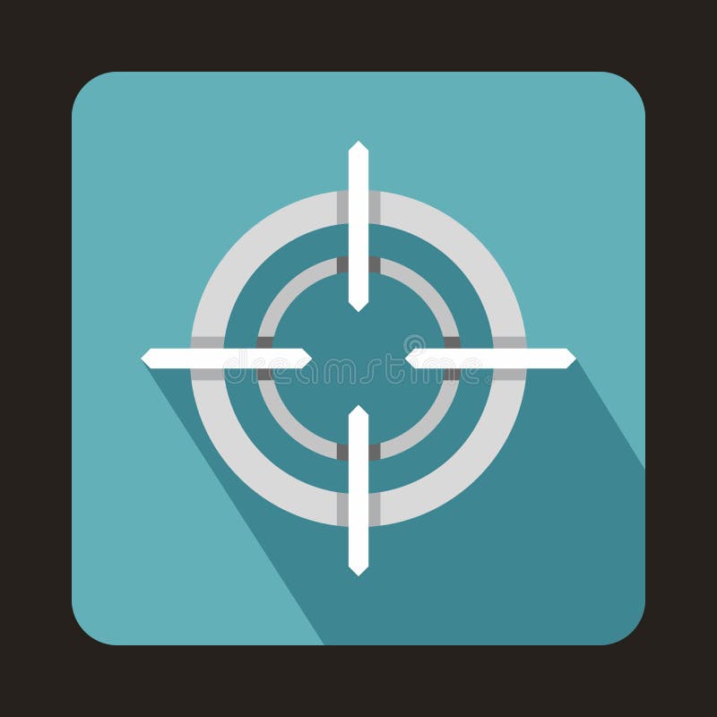 Optical sight vector icon stock vector. Illustration of crosshair ...