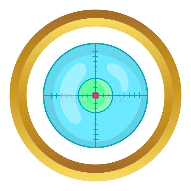 Optical sight vector icon stock vector. Illustration of crosshair ...