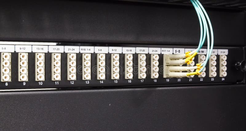 Optical Switch and Colorfull FC Cables Stock Image - Image of cat5 ...