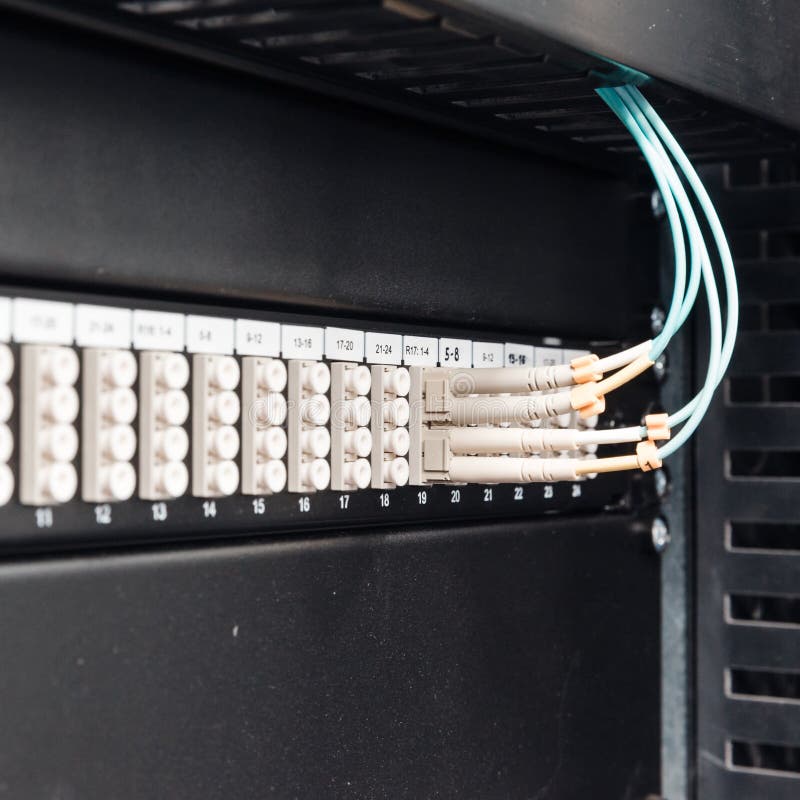 Optical Switch and Colorfull FC Cables Stock Image - Image of objects ...