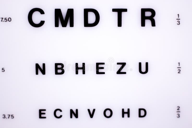 Optician eye test chart stock image. Image of chart, isolated - 90362185