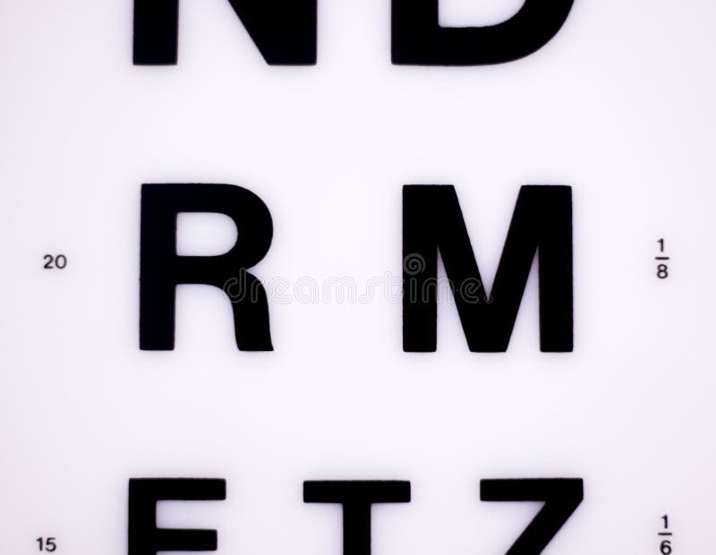 Optician eye test chart stock photo. Image of correction - 90528172