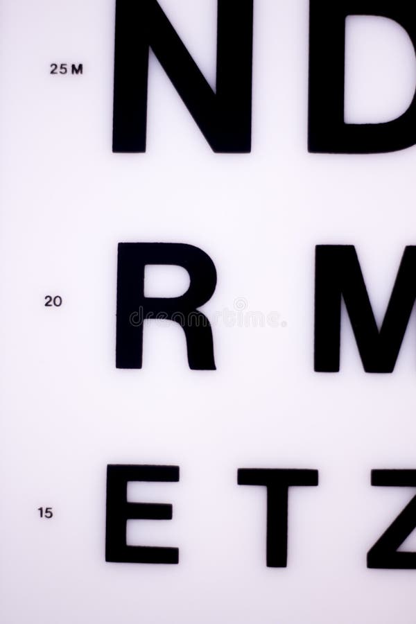 Optician eye test chart stock image. Image of medicine - 91271307