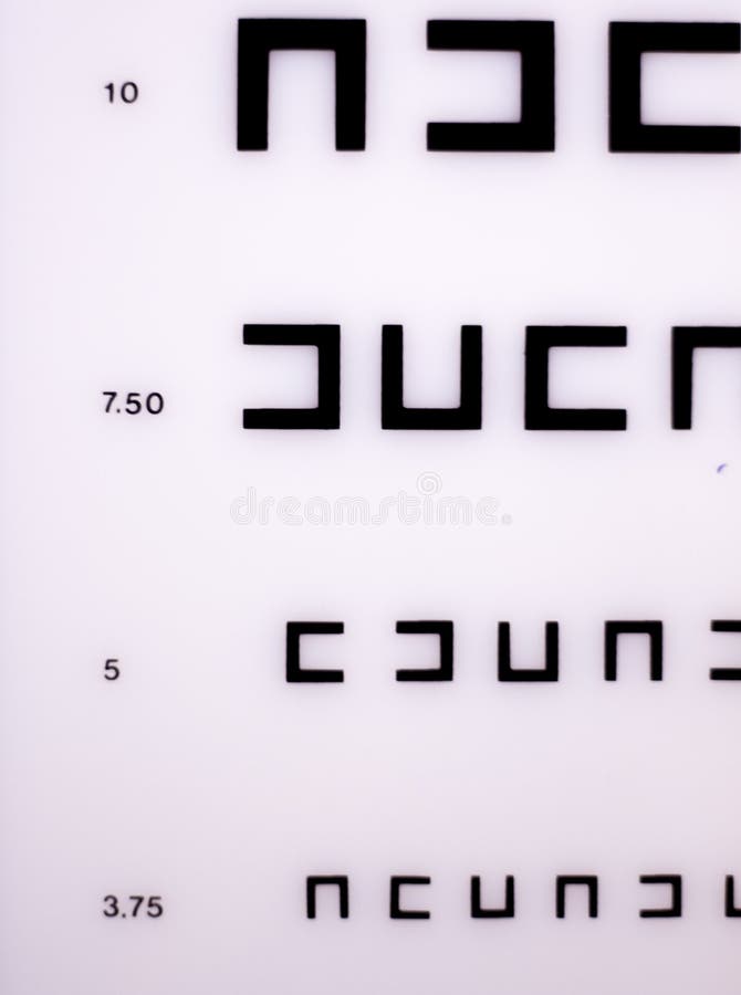 Optician eye test chart stock image. Image of exam, focus - 91889563