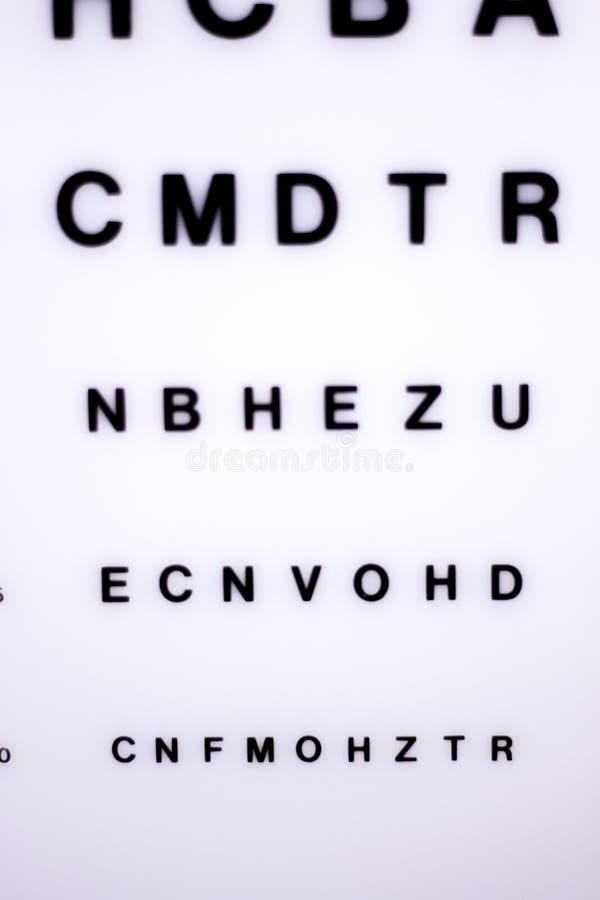 Optician eye test chart stock image. Image of concept - 91889623