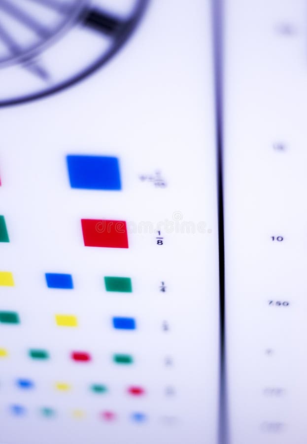 Optician eye test chart stock image. Image of colour - 91889591