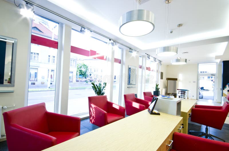 Optician salon stock image. Image of sofa, spacious, modern - 10972061