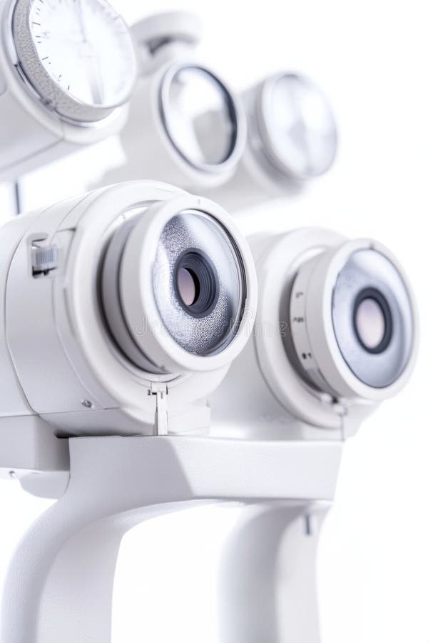 Optician Utilizes Advanced Equipment for Precise Eye Examination and ...