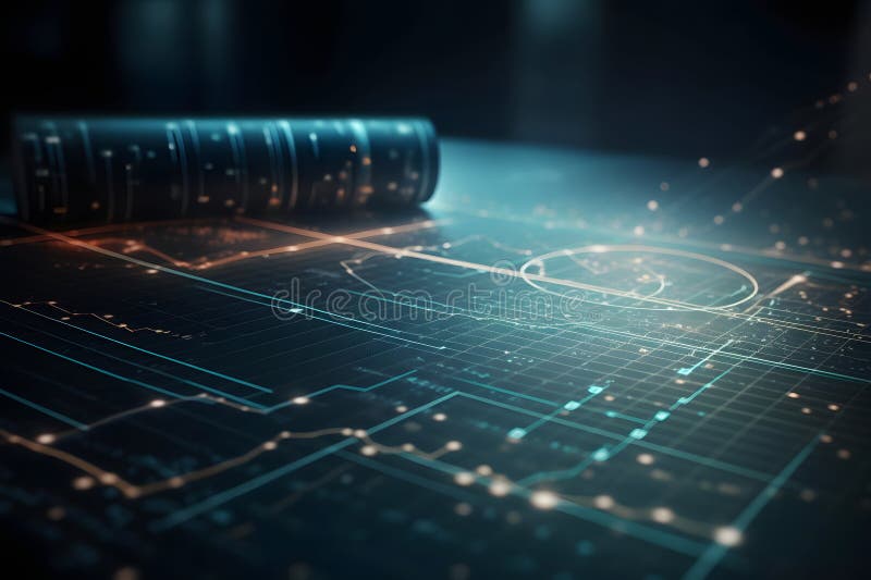 Optics Background with Lots Spots. Generative AI Stock Illustration ...