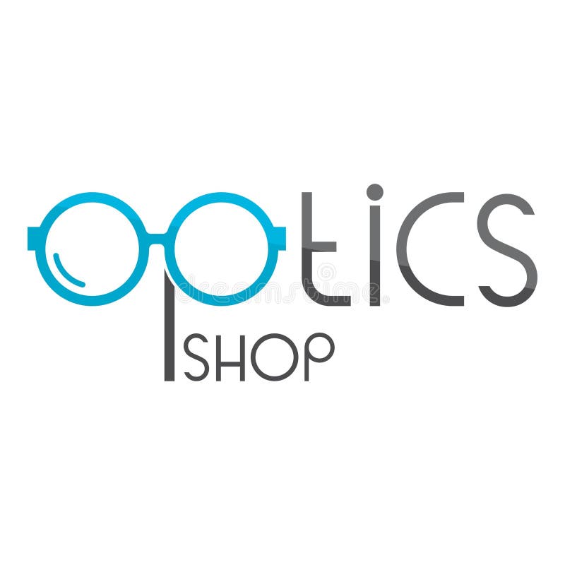 Optics Shop Logo Vector Icon Illustration Stock Vector - Illustration ...